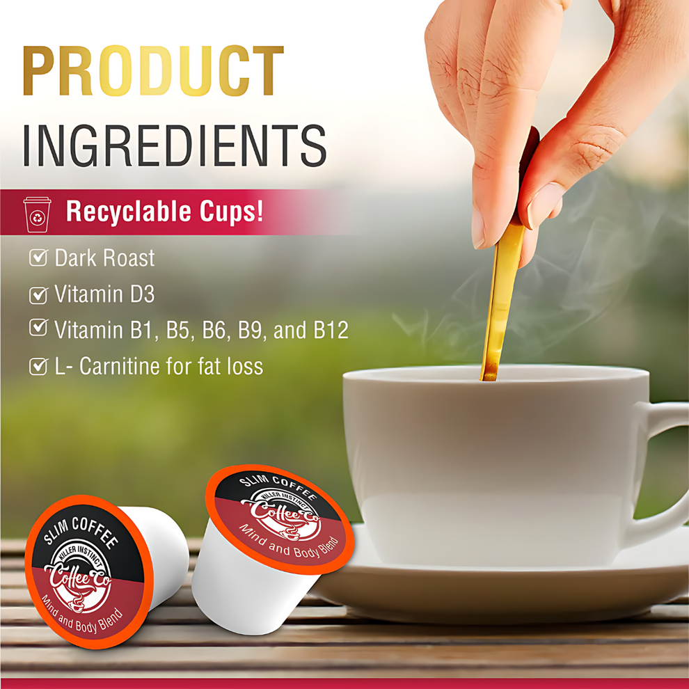 Vitimain Infused K-Cups - Dark Roast – Killer Instinct Coffee Co